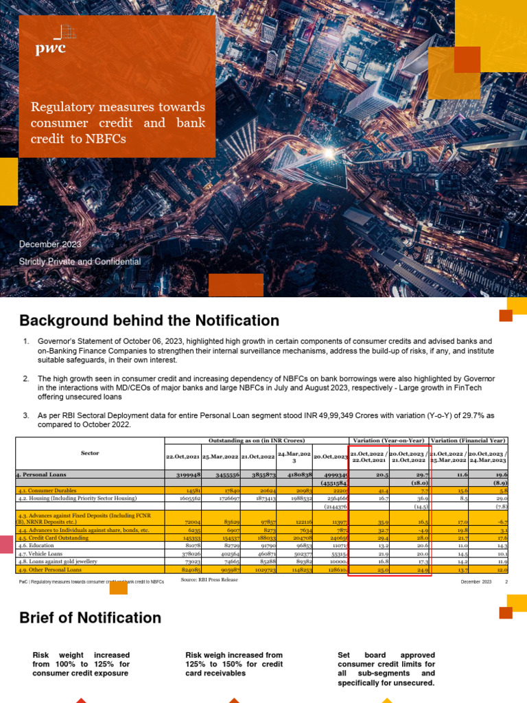 14 12 23 Presentation by PWC On Regulatory Measures Towards Consumer ...