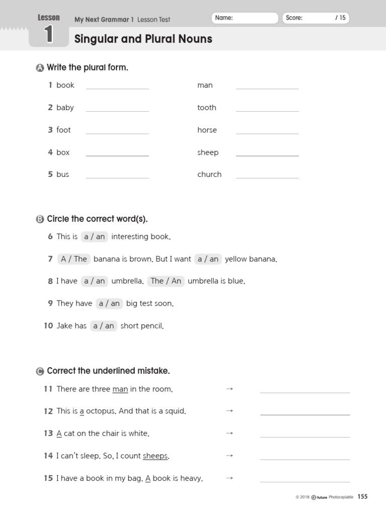 Lesson Test 1 | PDF