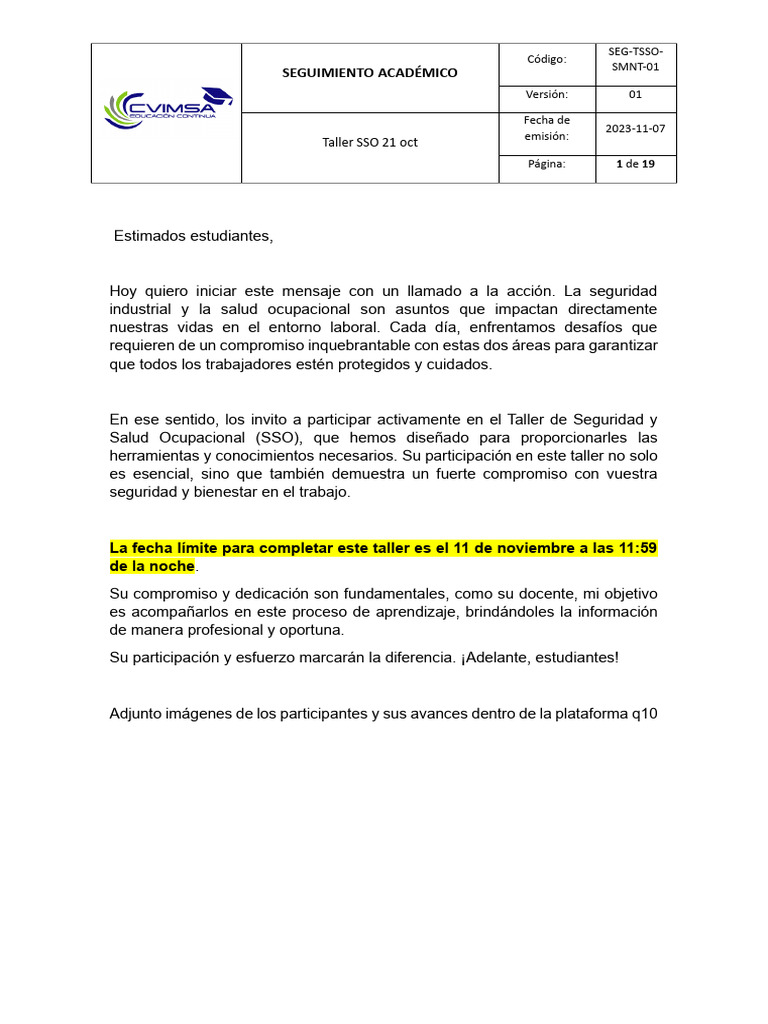 Seg Tsso SMNT 01 | PDF