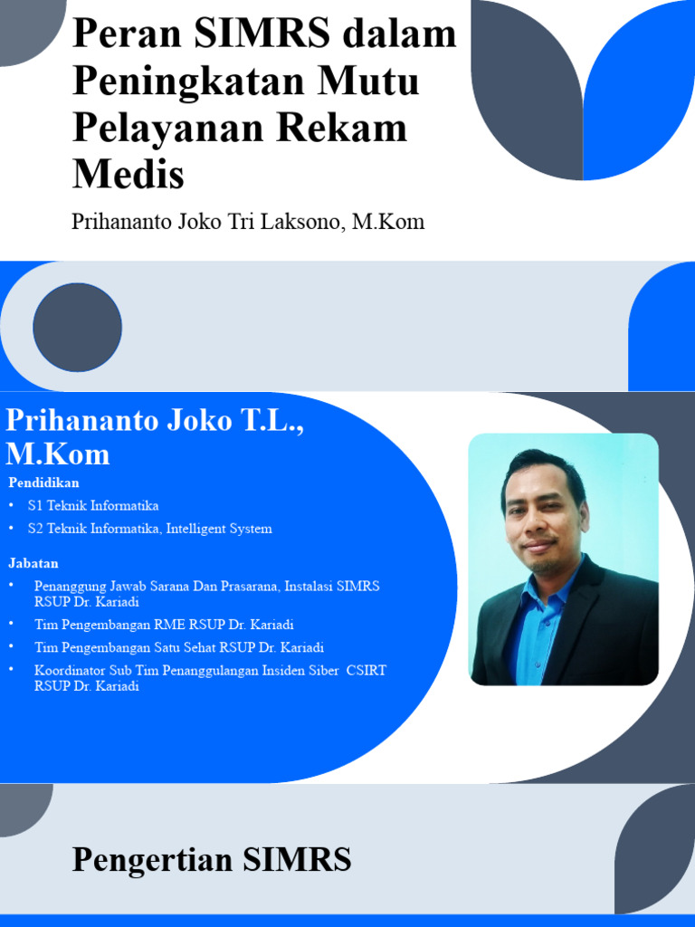 Peran SIMRS Dalam Peningkatan Mutu Pelayanan Rekam Medis | PDF