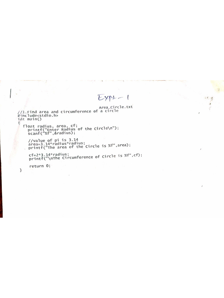 Electronic Lab C Program | PDF