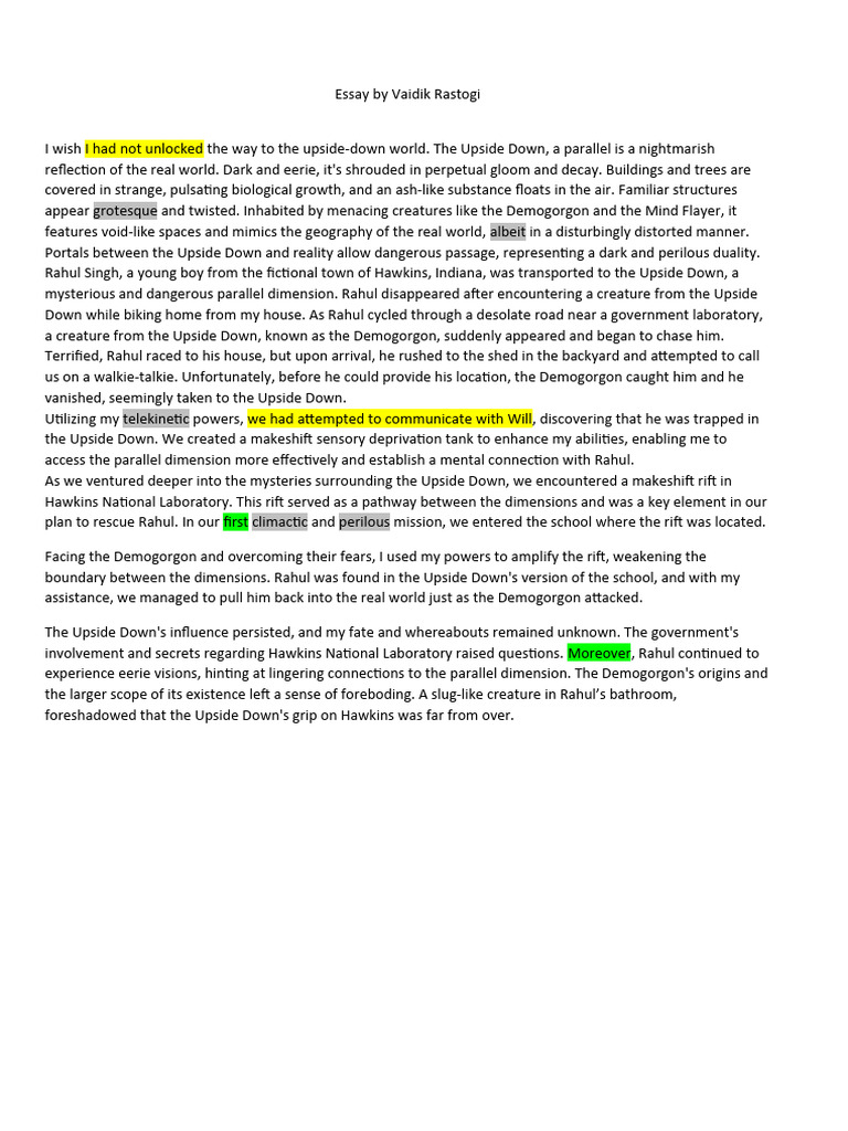 Stranger Things Pdf