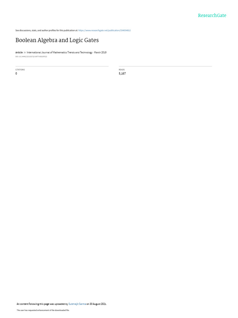 Boolean Algebra And Logic Gates Explained Pdf Boolean Algebra