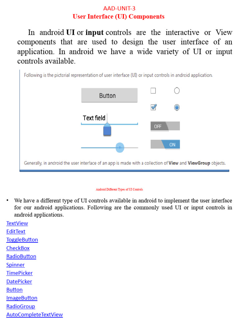 Aad Unit 3 Part I 1 | PDF
