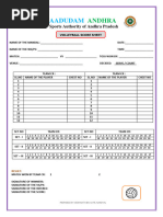 Table Tennis Score Sheet Template | PDF