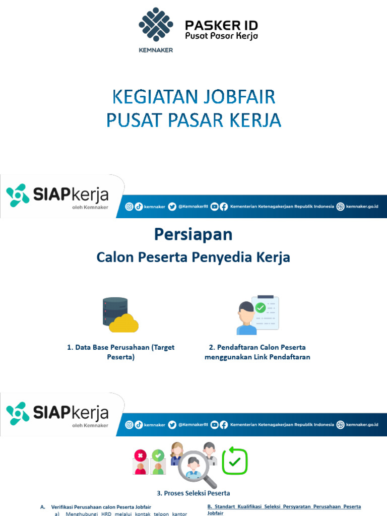 Paparan Jobfair Pusat Pasar Kerja | PDF