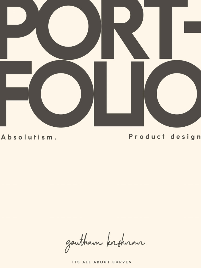 Ar - Goutham Krishnan Portfolio 2024 | PDF