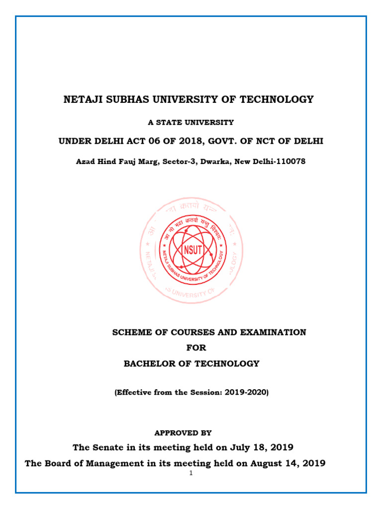 Scheme - of - Learning - and - Syllabus (First Sem) - Btech | PDF ...