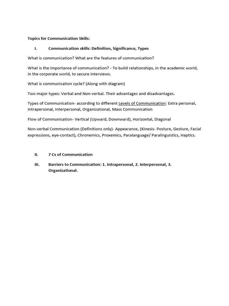 Communication Skills 2 | PDF | Communication | Nonverbal Communication