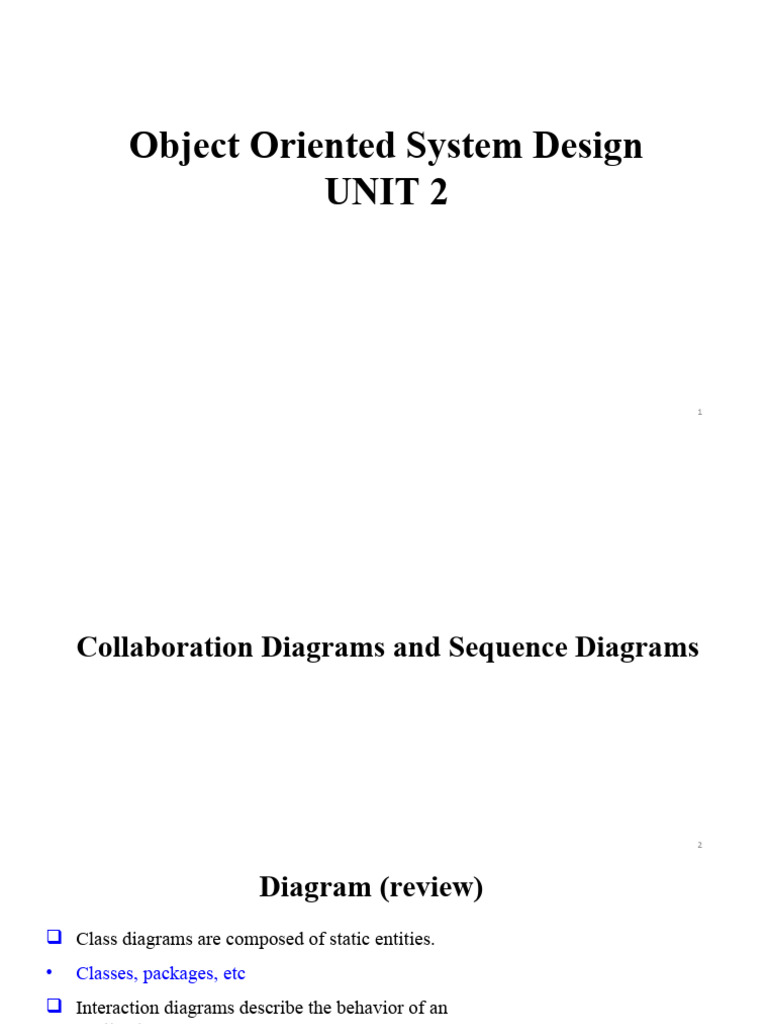 Unit-2.2 PPT Basic Collaboration Diagram | PDF