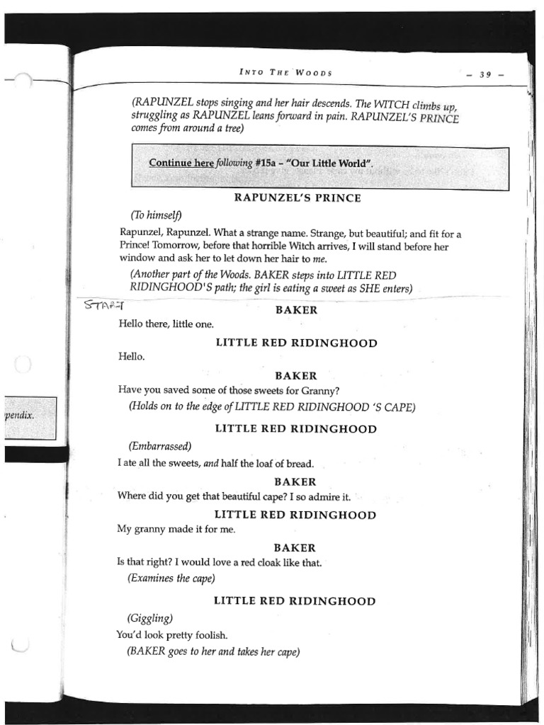 Red Riding Hood - Scenes | PDF