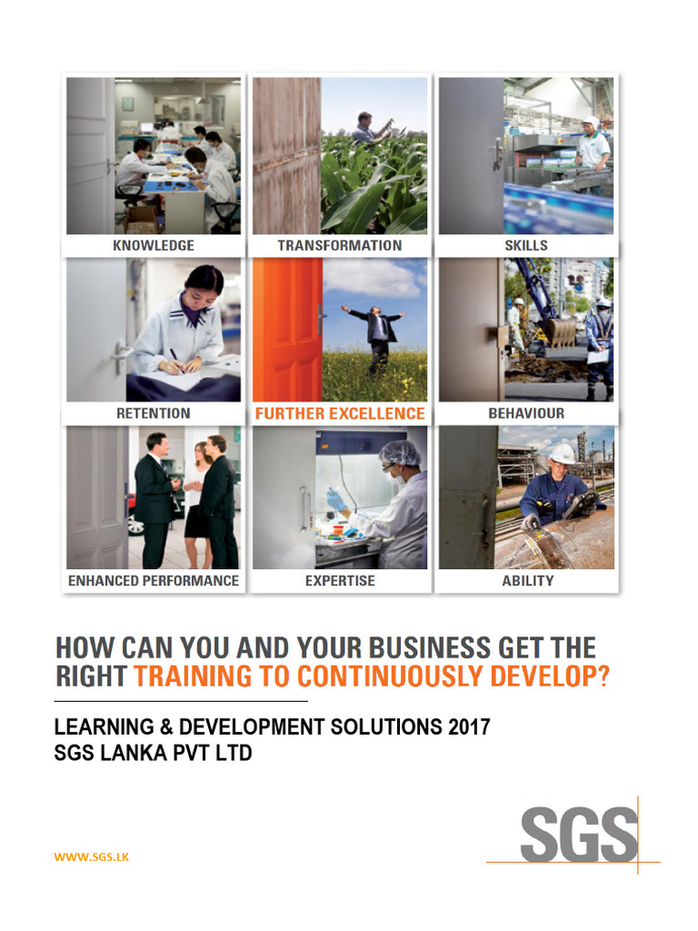 SGS-SSC-Training Prospectus 2017 | PDF | Technology & Engineering