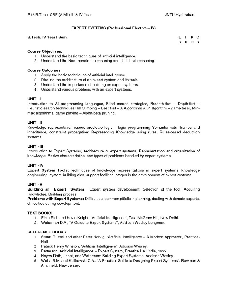 Expert Systems | PDF