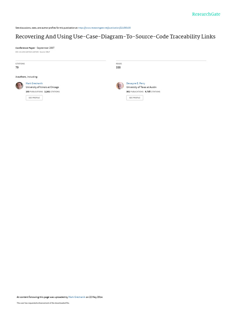 Recovering and Using Use Case Diagram To Source Co | PDF | Programming | Computer Program