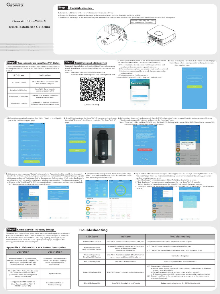 Manual Growatt ShineWifi X | PDF | Qr Code | Ios