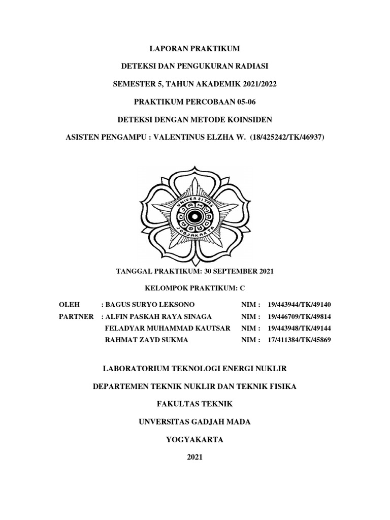 Laporan - C - 443944 - Bagus Suryo Leksono | PDF | Radioactive Decay ...