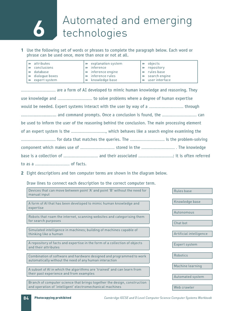 Wb Chapter 6 Automated And Emerging Technologies Pdf Artificial Intelligence Intelligence