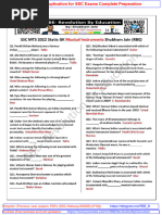 SSC CGL Topic Wise Weightage Analysis | PDF | Linguistics