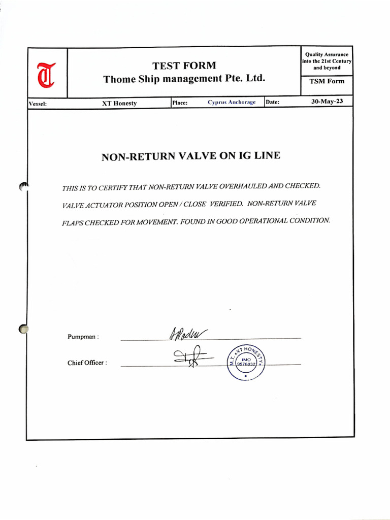IG NRV Inspection | PDF