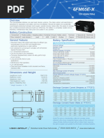 Quanta 12V-65Ah Data Sheet | PDF