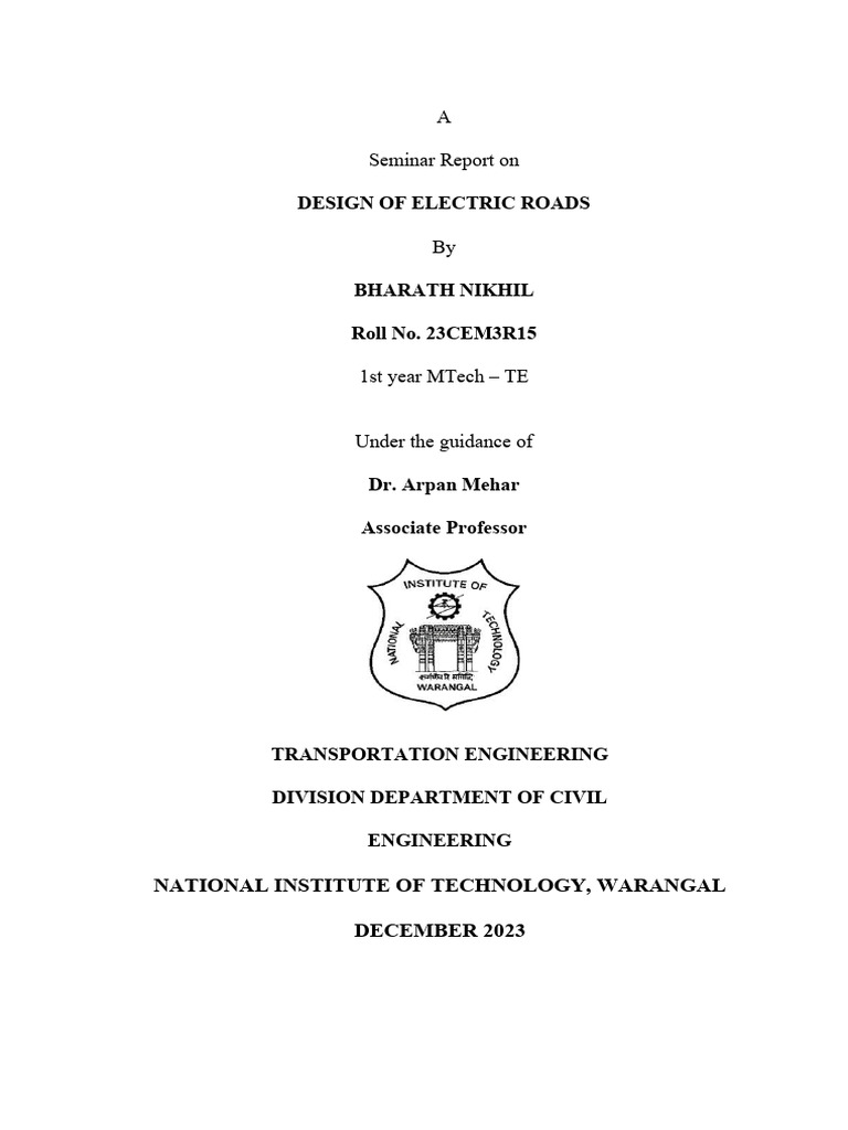 Nikhil Seminar Report Final | PDF