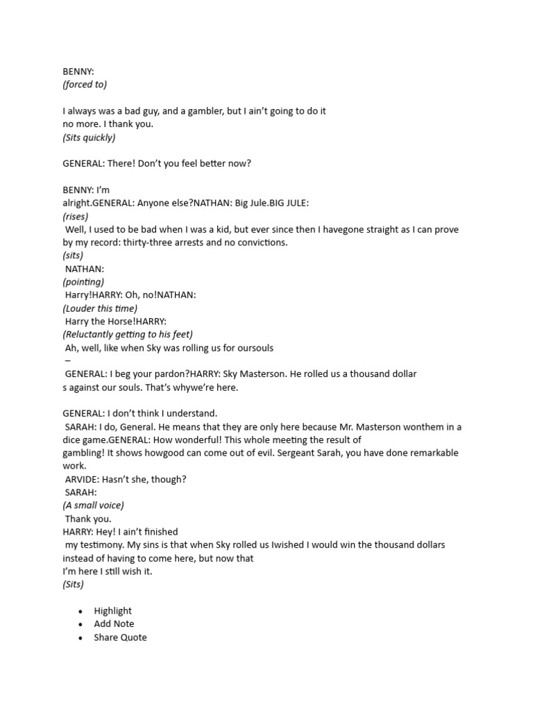 Sit Down You're Rockin The Boat Dialogue | PDF