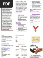 Usher Training Manual | PDF | Eucharist | Liturgy