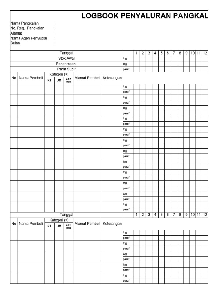 Format Logbook | PDF