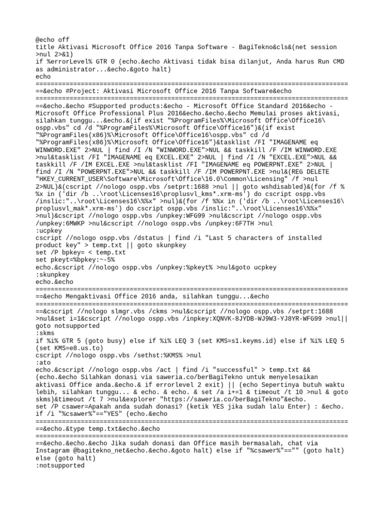 Office 2016 Activation | PDF | Microsoft Software | Microsoft Windows