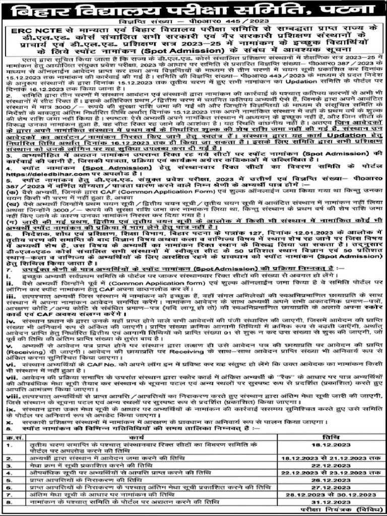 Deled Spot Round Notification | PDF