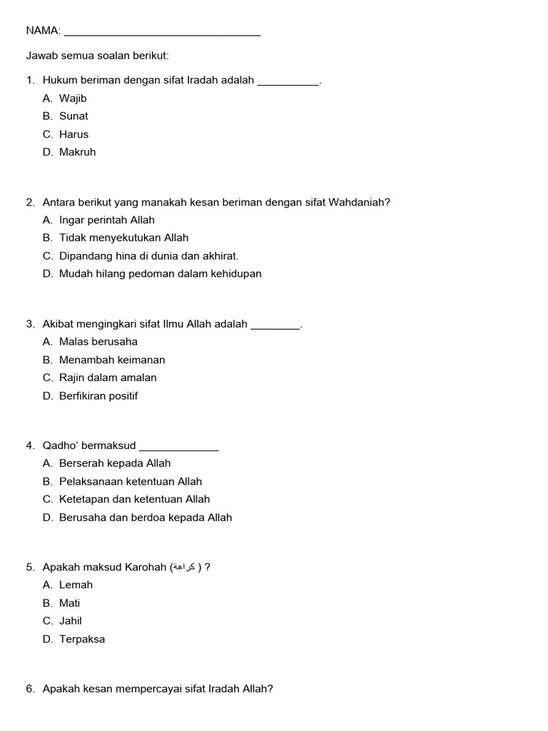 Latihan UPKK | PDF