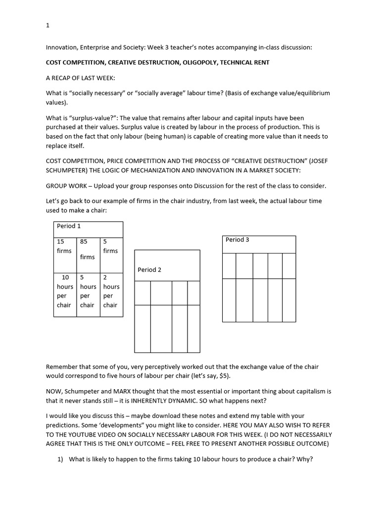 Topic 3 Teacher's Notes - Cost Competition, Creative Destruction ...