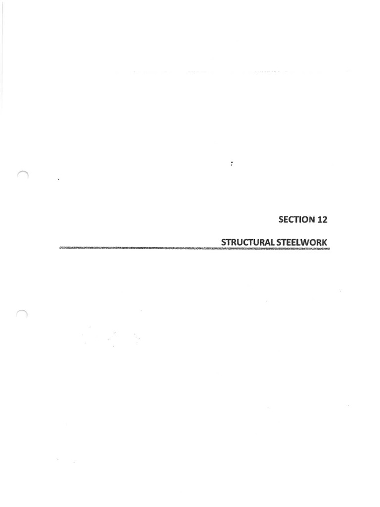Section 12 - Structural Steel Work | PDF