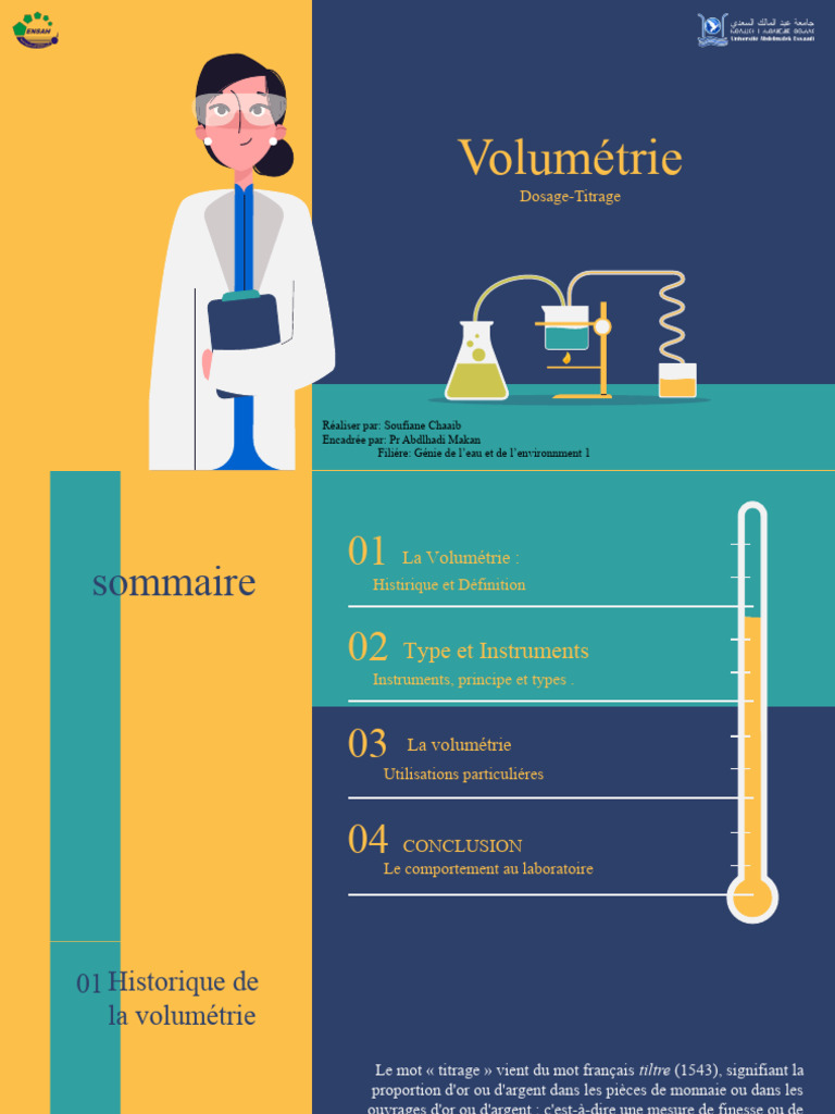 Volumétrie | PDF | Titrage | Chimie