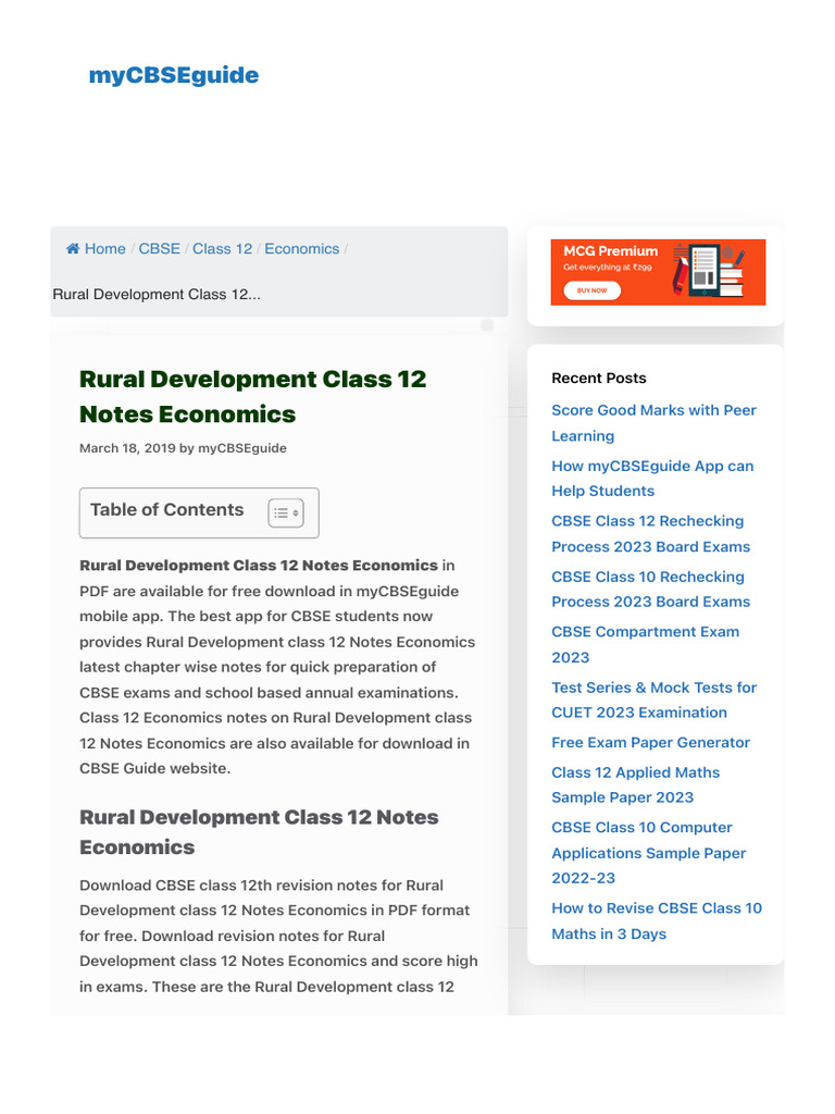 Ind Eco Rural Development | PDF | Agriculture | Organic Farming