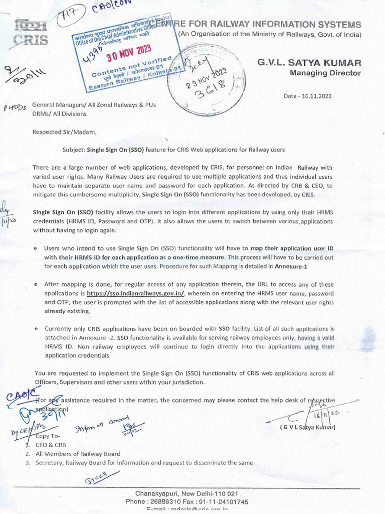 Single Sign On (Sso) - Cris Guideline - 0001 | PDF