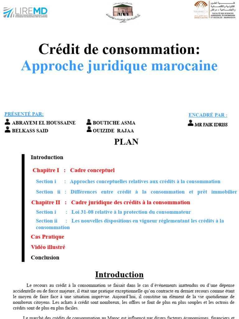 Crédit de Consommation | PDF