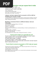 Labour Rate For Building Construction in India | PDF | Brick | Plaster
