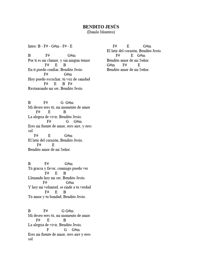 Bendito Jesús | PDF