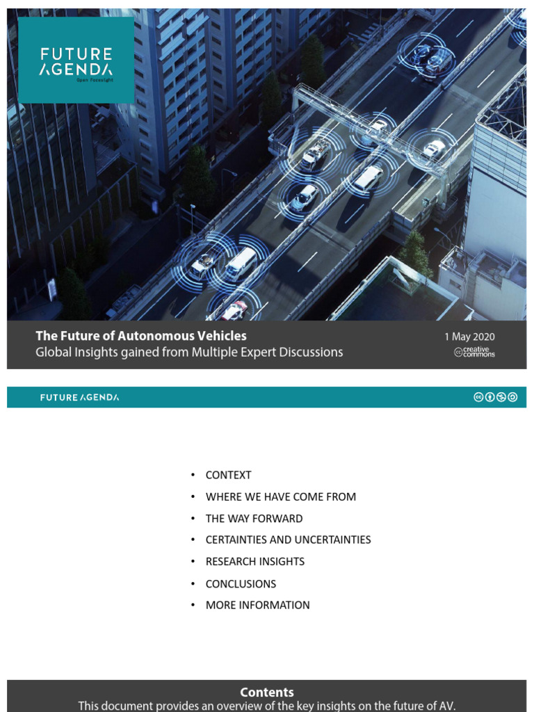 Future Insights on Autonomous Vehicles | PDF | Transport | Public Transport