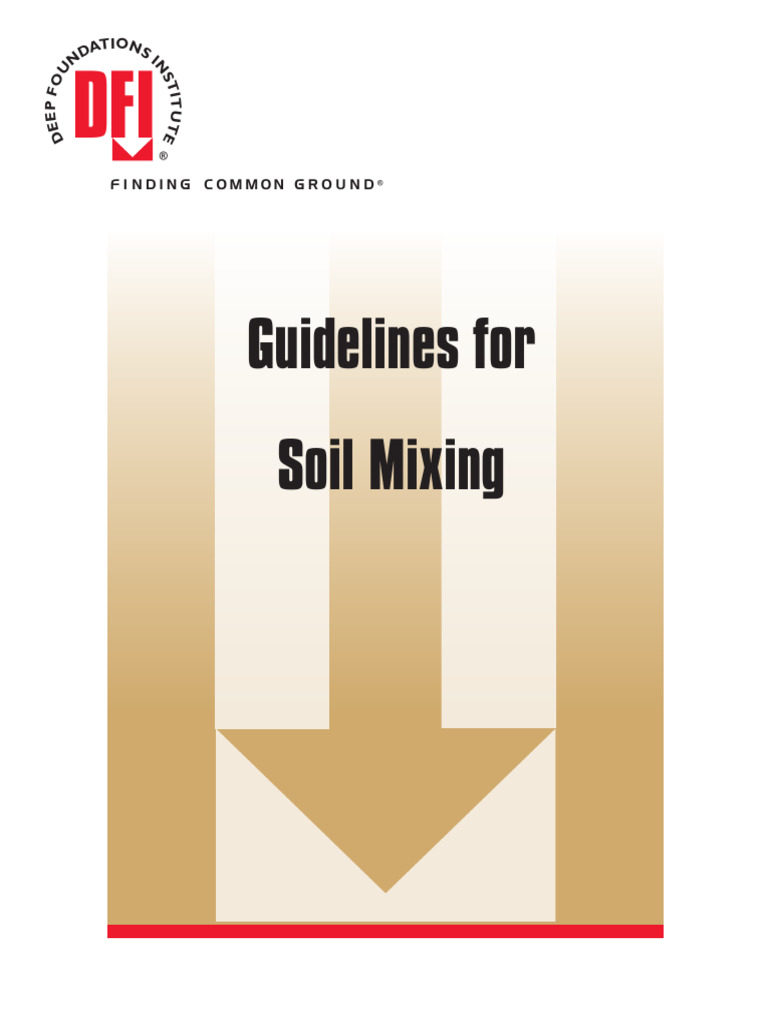 FINAL Soil Mixing Guidelines - 20160930 | PDF