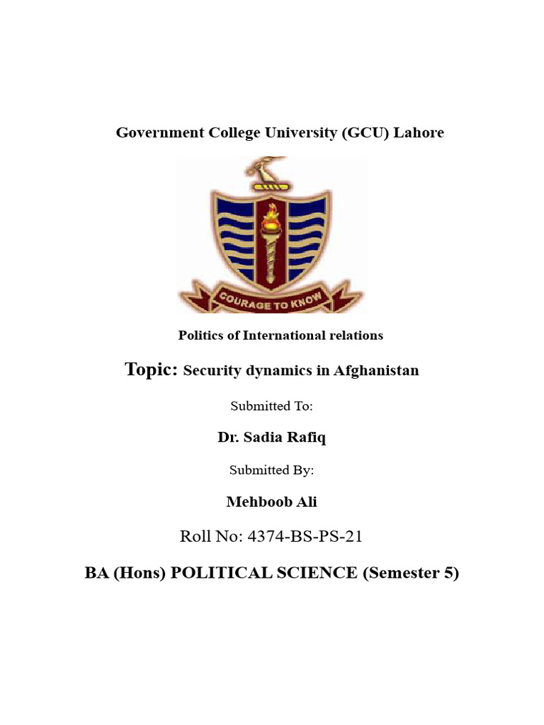 Mehboob Ir Assignment | PDF