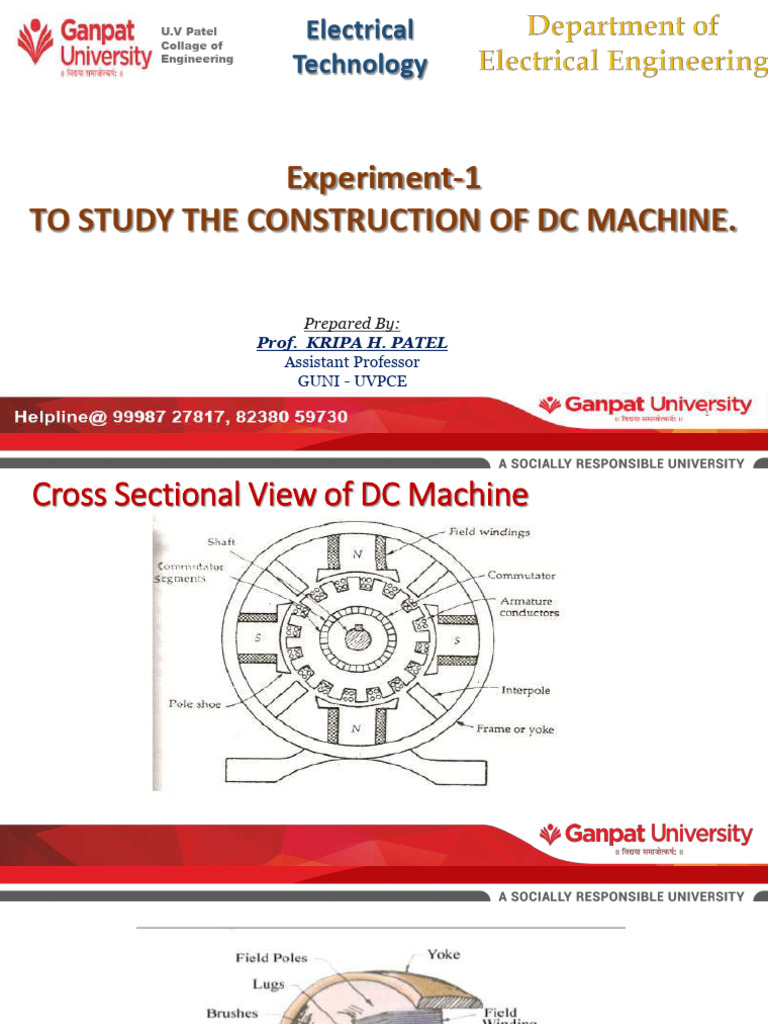 Construction of DC Machine Components | PDF