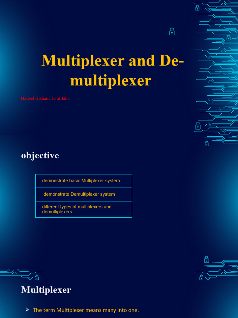 Multiplexer and De-Multiplexer | PDF | Electronics | Electrical Circuits