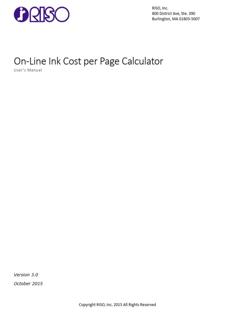 Color Calculator Updtd 2018 | PDF