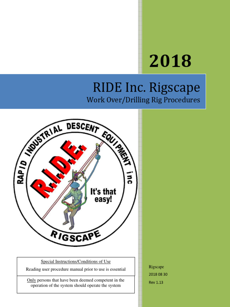 RIDE System Installation For Drilling Rigs | PDF | Anchor | Screw