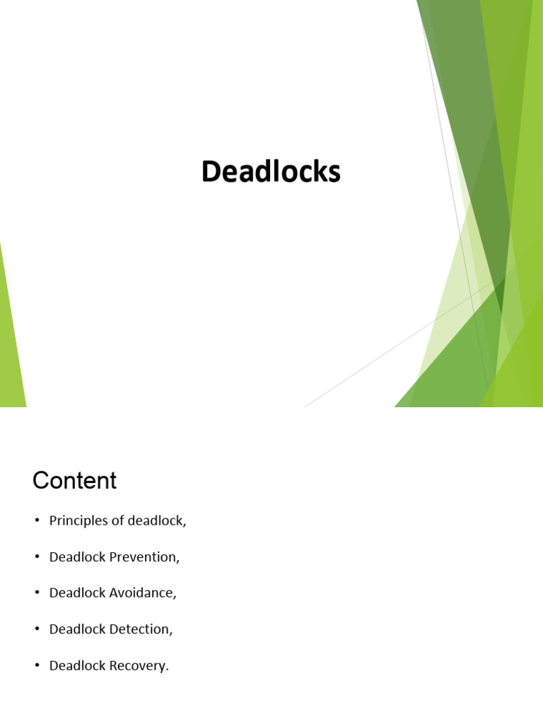 Deadlock Pdf Process Computing Computer Architecture