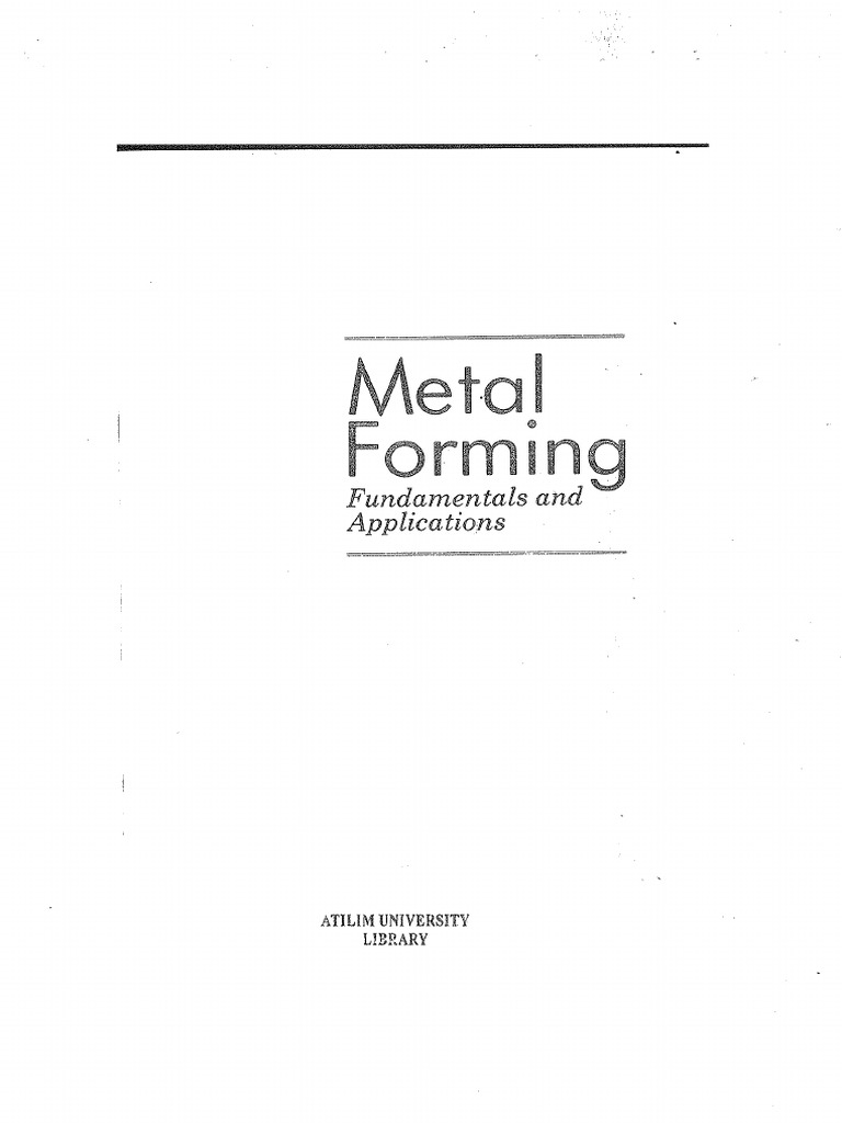 Metal Forming | PDF