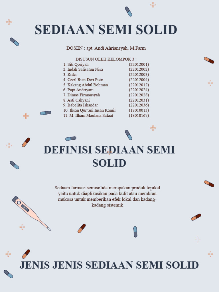 Sediaan Semi Solid Kel 3 | PDF