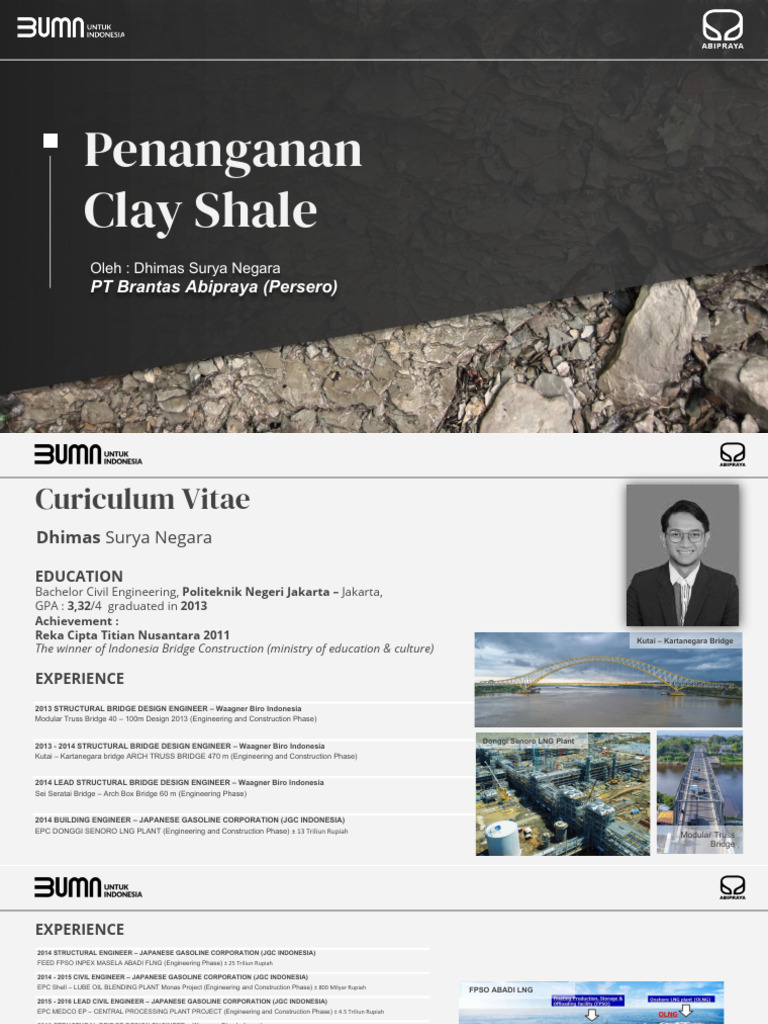 Penanganan Clay Shale Final | PDF | Materials | Natural Materials